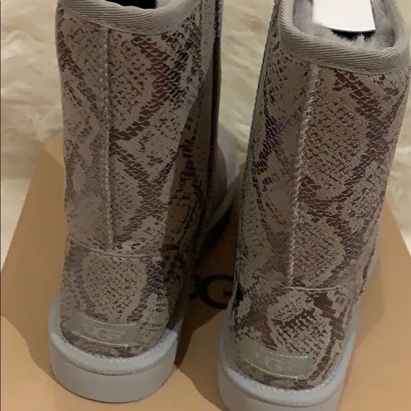 UGG | Shoes | Ugg Classic Metallic Snake Skin Boot | Poshmark